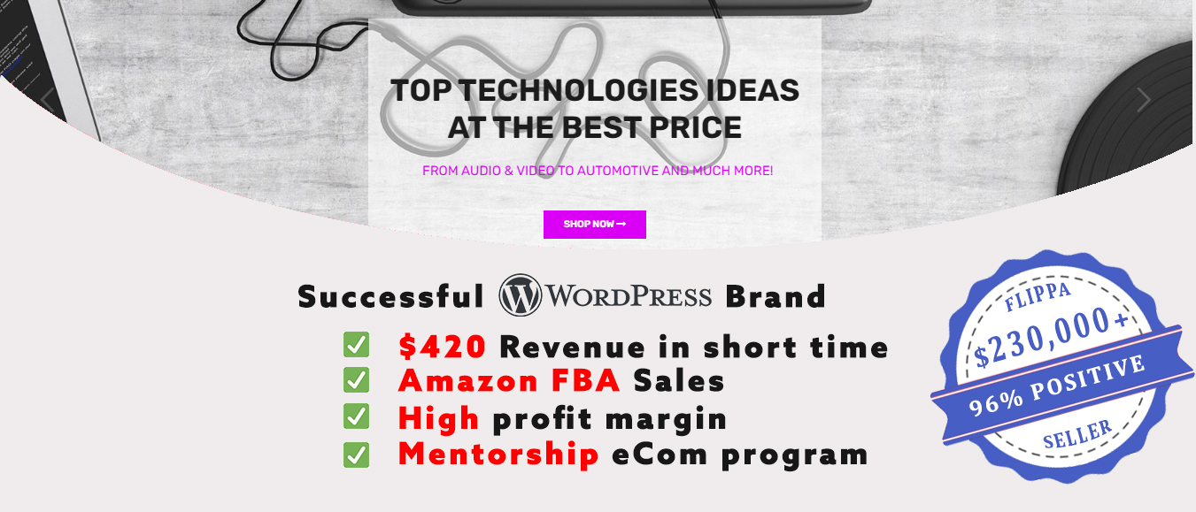 Buy Shock Tech — Ecommerce Store Sold on Flippa: HIGH-VALUE Electronics ...