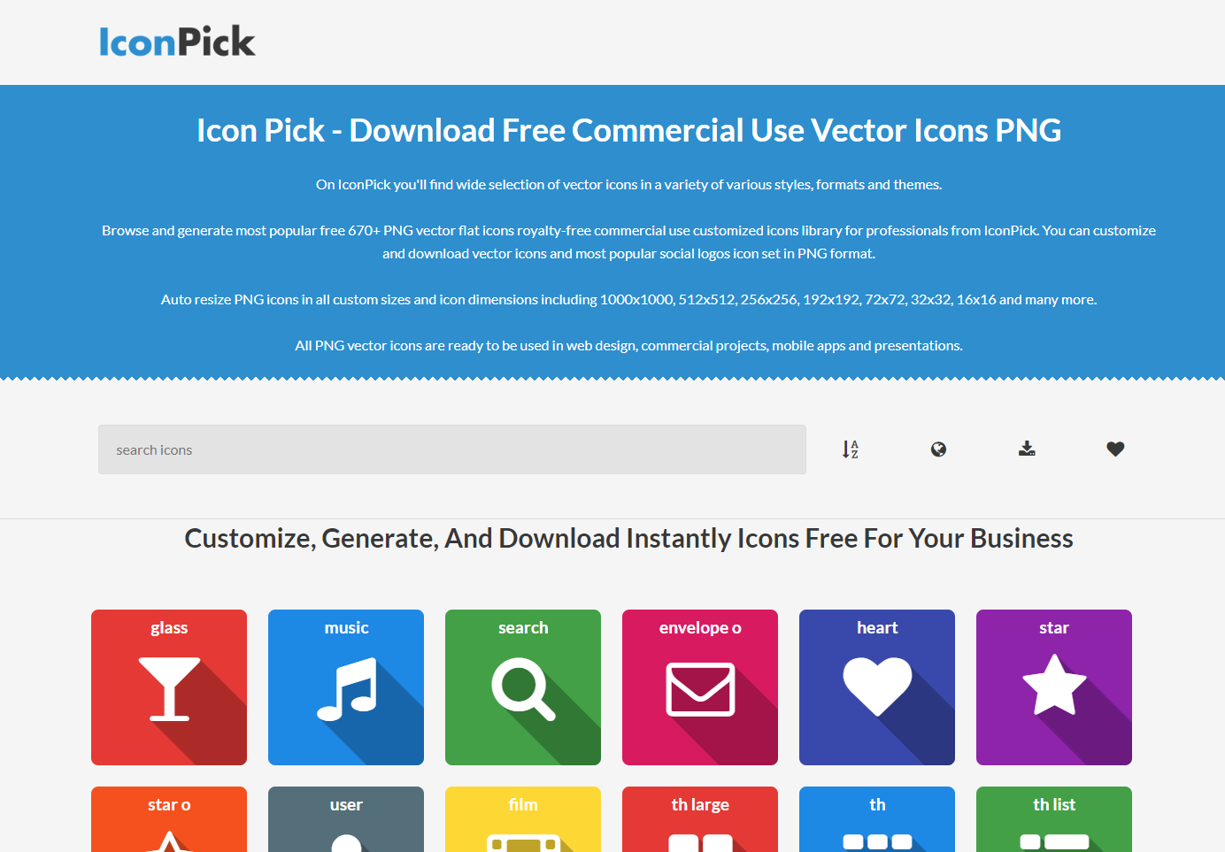 Icon Pick — Website Sold on Flippa: 1.8/yr old domain iconpick.com is a ...