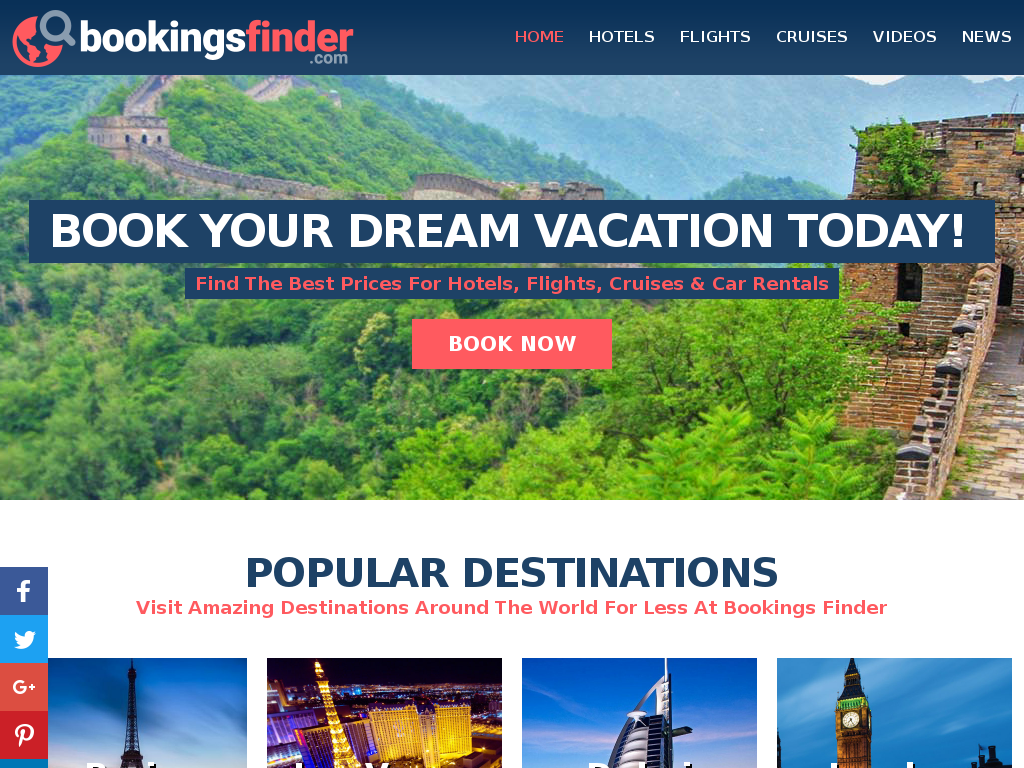 BookingsFinder.com — Ecommerce Store Sold on Flippa: Expedia Style ...
