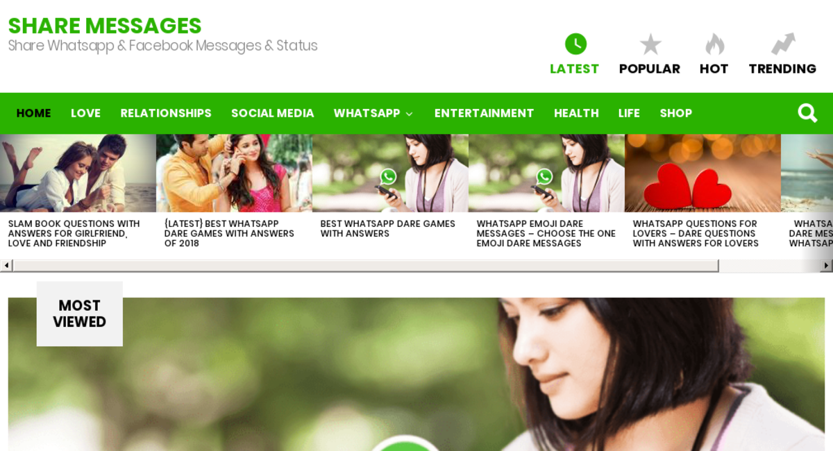 Share-Messages.com — Website Sold on Flippa: Automated Blog, 15k Unique ...