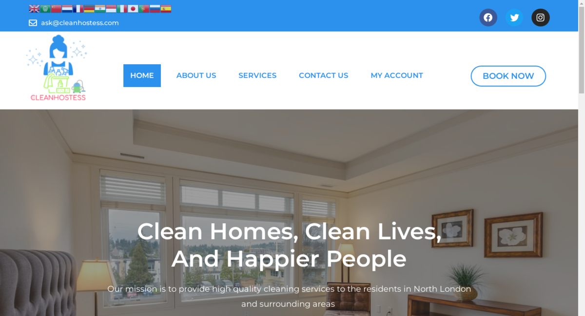 cleanhostess — Service Business Sold on Flippa: A new website for ...