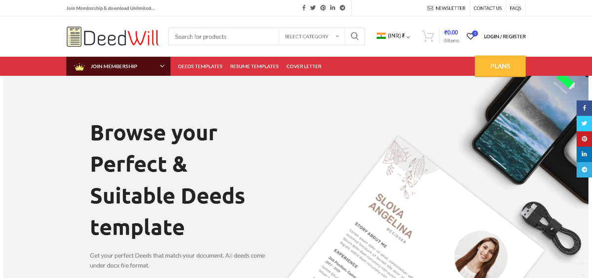 Deedwill — Selling Deed agreement templates - willing to add other type ...