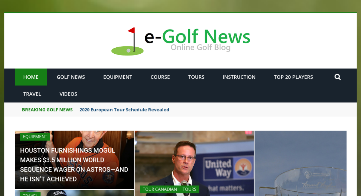 eGolf.pro — Website Sold on Flippa: Automated Golf News Blog / eGolf.pro Domain Value: $1090